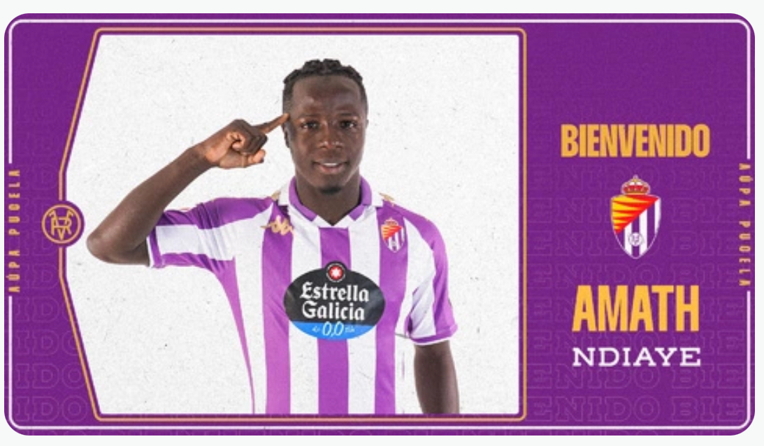 OFICIAL: Amath llega cedido al Real Valladolid - Pucela Fichajes